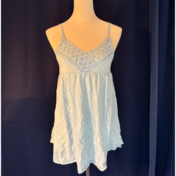 Victoria's Secret | Tops | Victorias Secret Cami Cottagecore Baby Blue ...